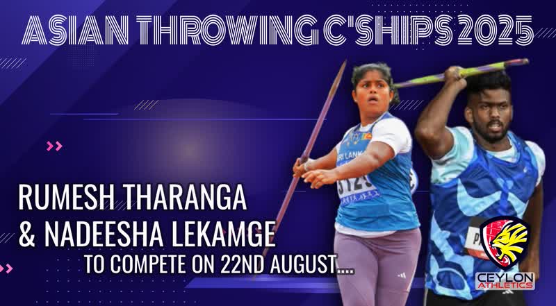 Rumesh & Dilhani in Action at Asian Throwing Championship in Korea ...